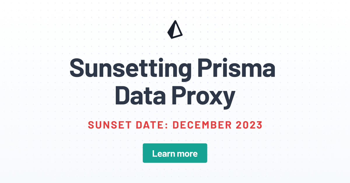 Prisma Data Proxy