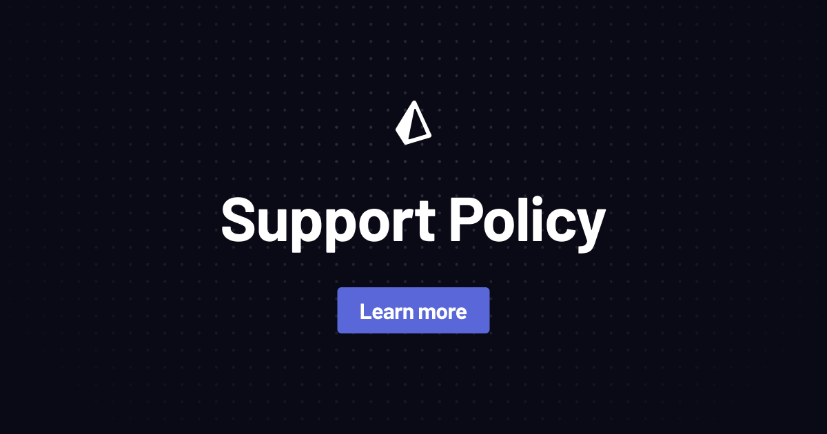 Support Policy | Prisma