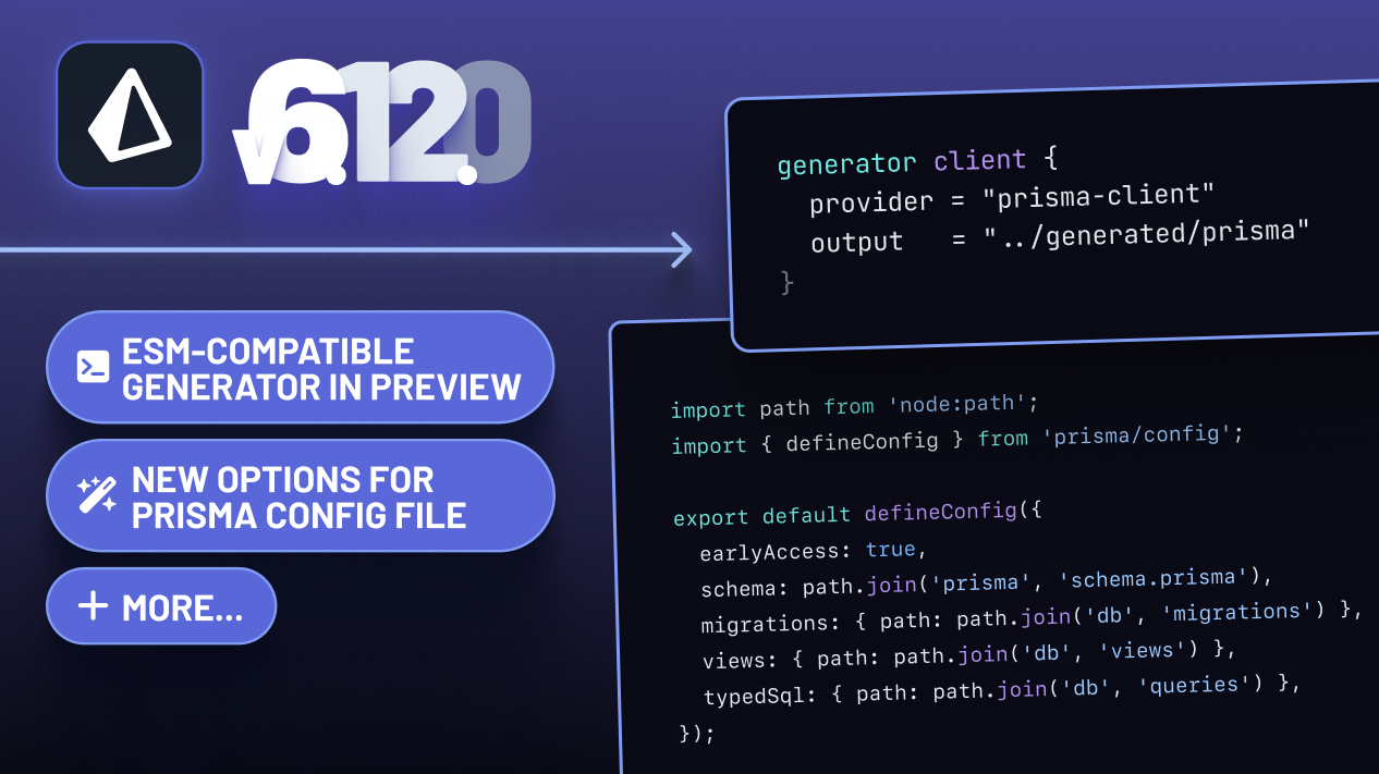 ORM 6.12.0: ESM-Compatible Generator in Preview & New Options for ...