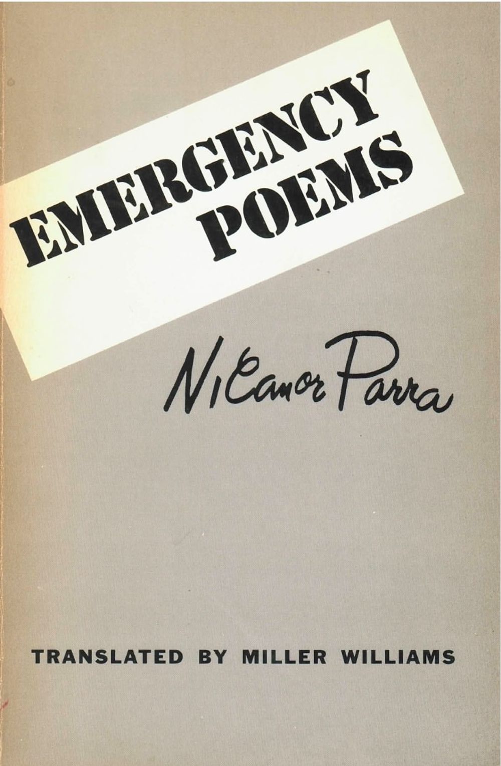 Emergency Poems | New Directions Publishing
