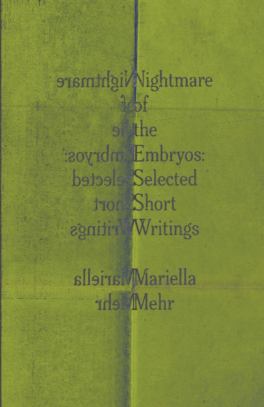 Nightmare of the Embryos | New Directions Publishing
