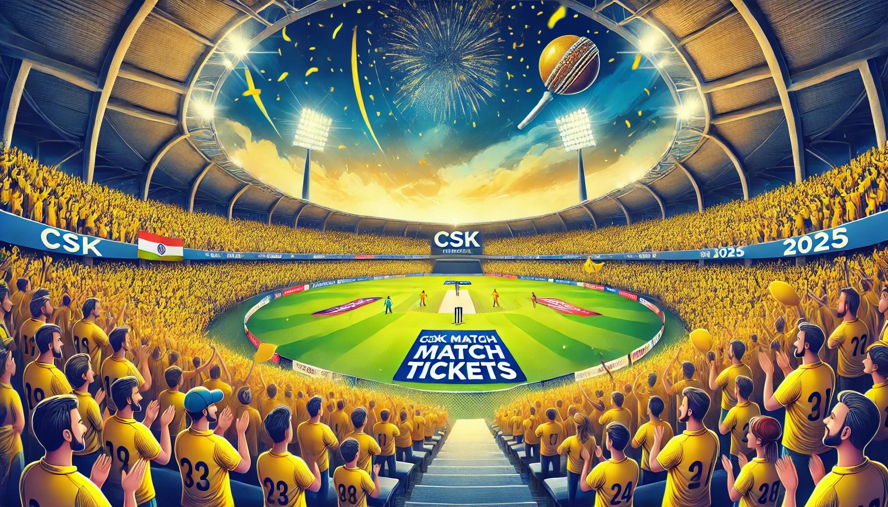 CSK Match 2025 Tickets Online: Book at MA Chidambaram Stadium