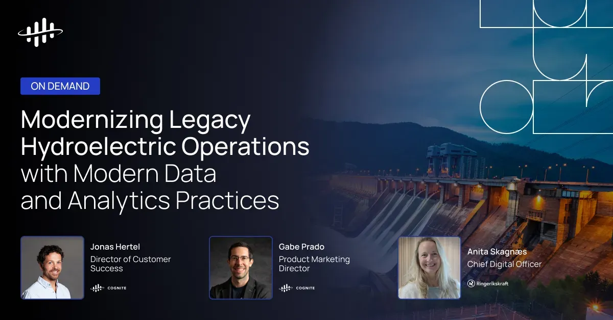 Modernizing Legacy Hydroelectric Operations with Data & Analytics Practices