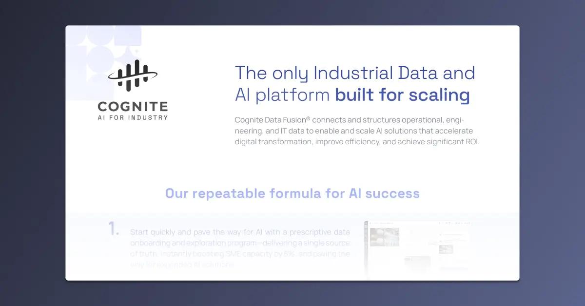 Cognite Data Fusion®