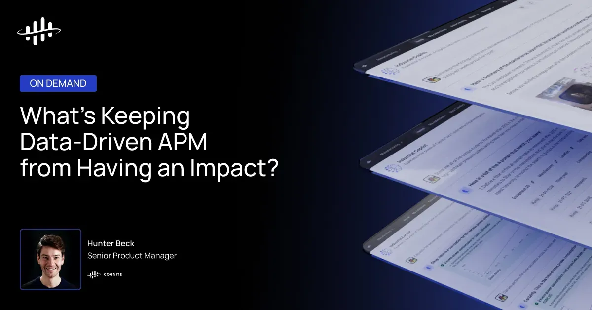What’s keeping data-driven APM from having an impact?