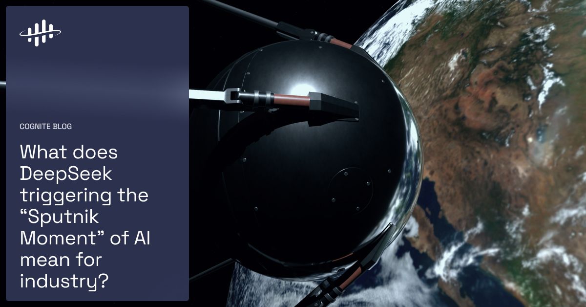 What does DeepSeek triggering the 'Sputnik Moment' of AI mean for industry?