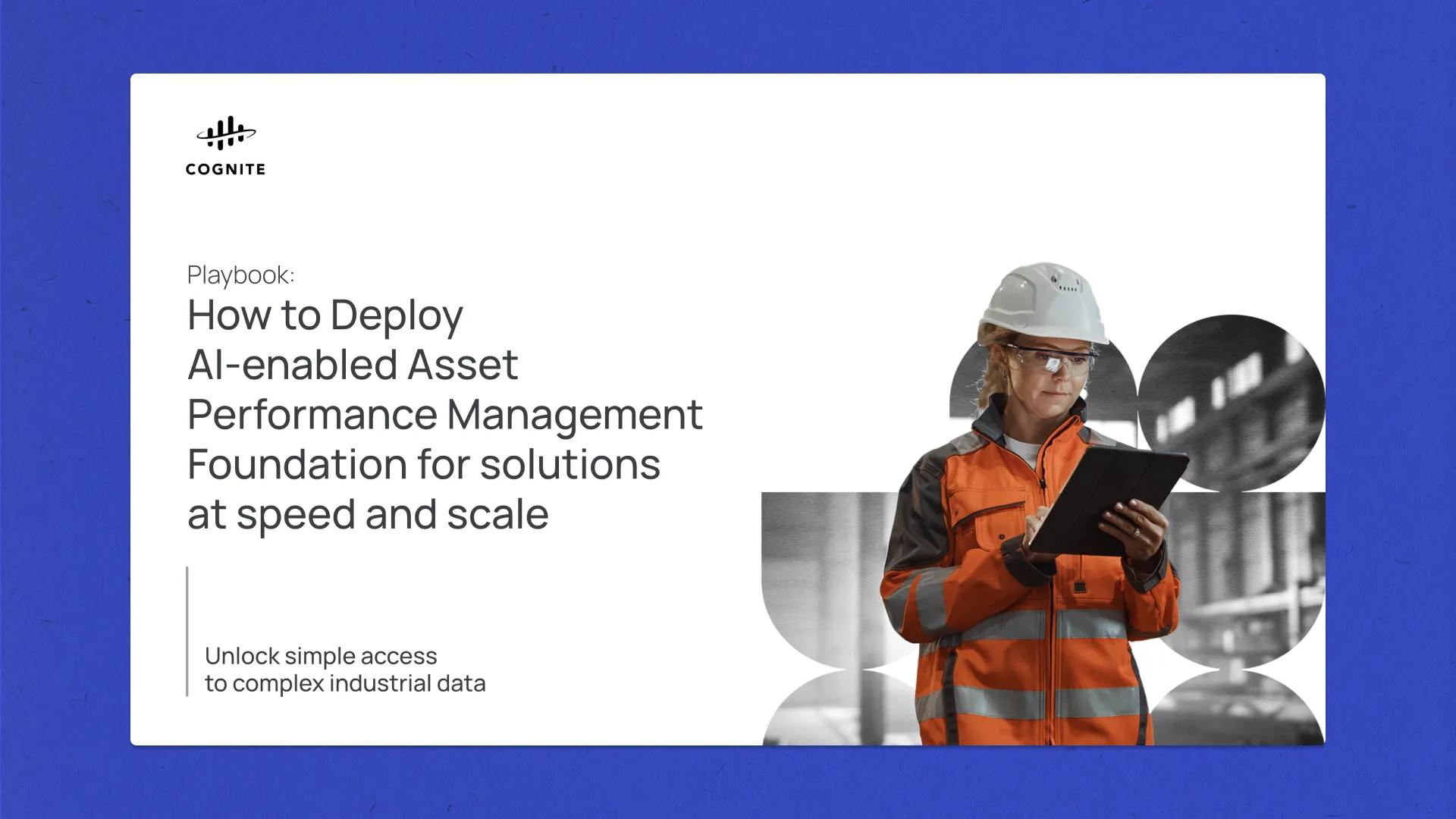 How to Deploy AI-enabled Asset Performance Management Foundation for ...