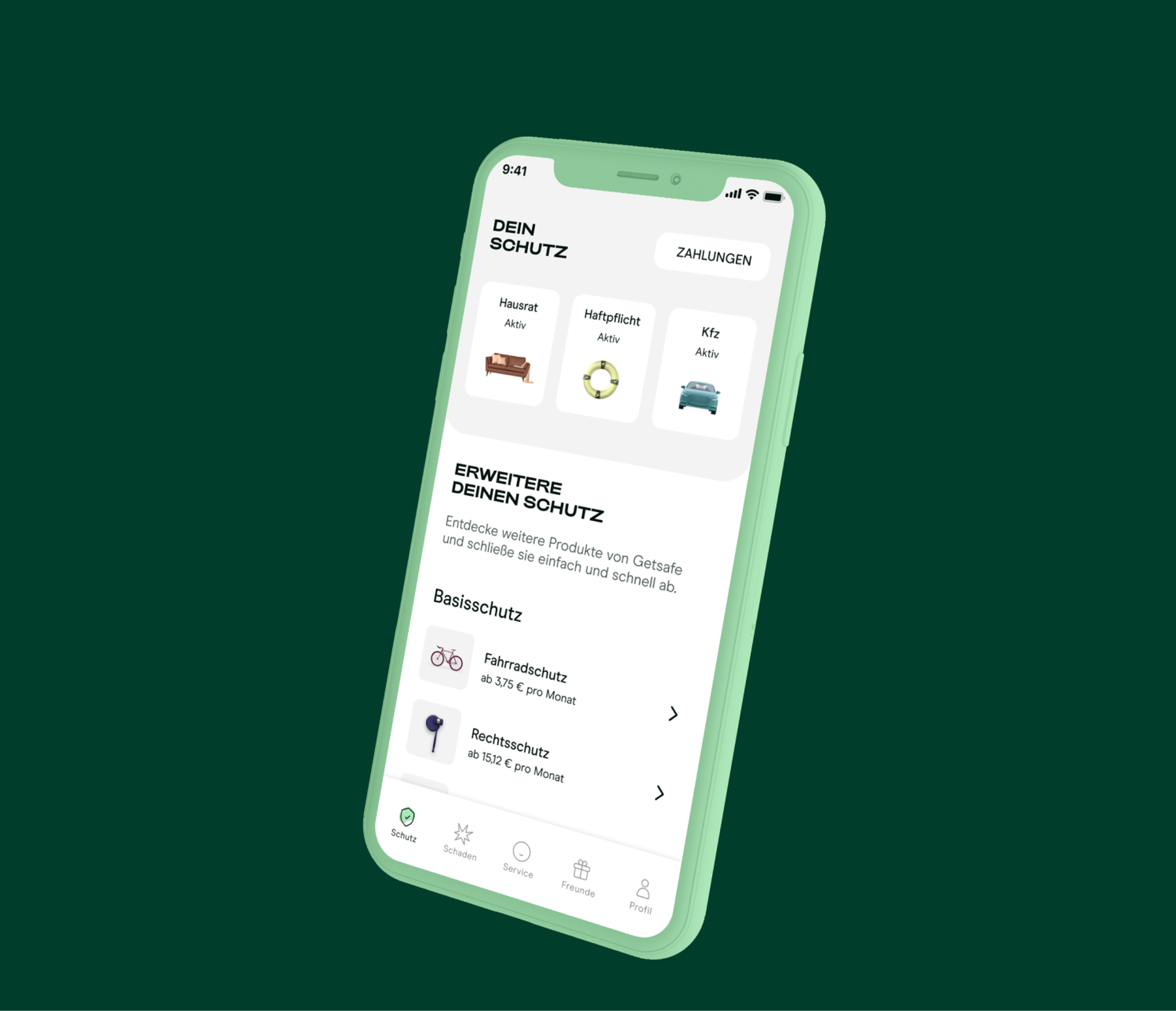 Getsafe | Versicherung kann auch einfach sein.