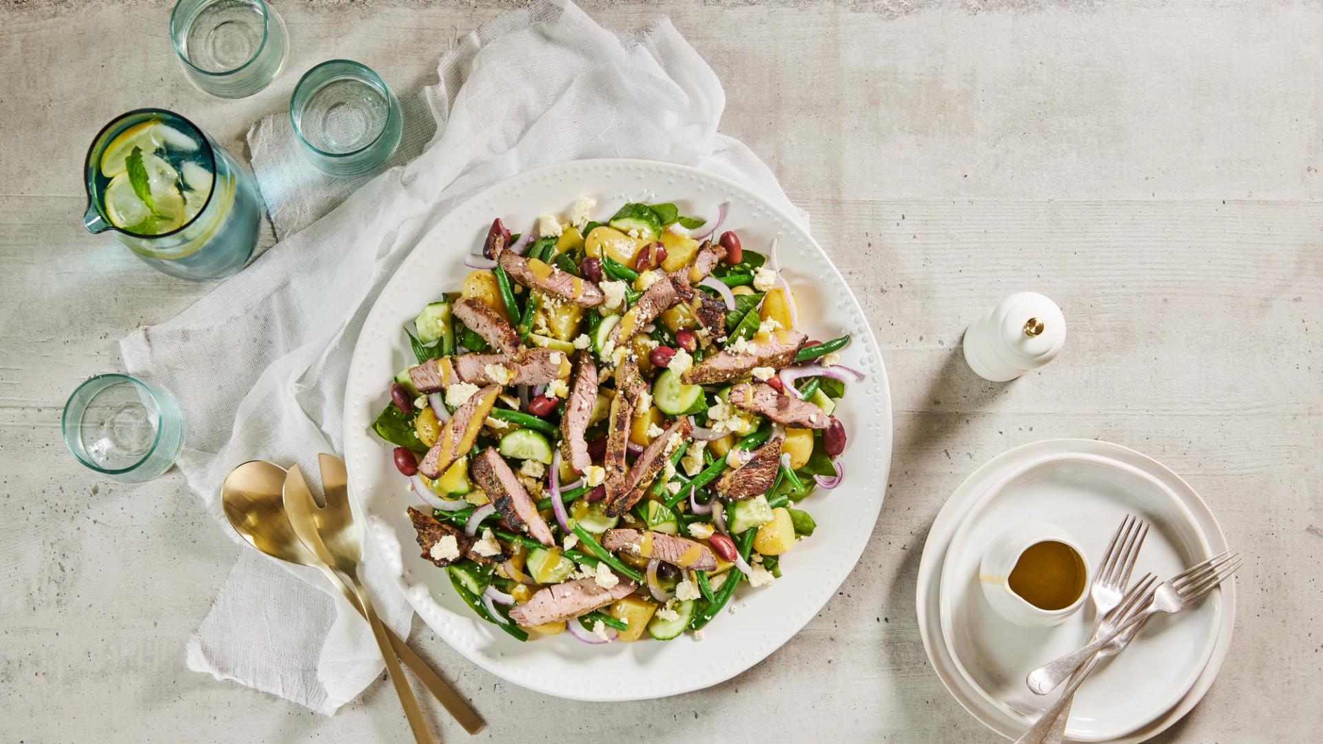 The Greek Lamb Salad Recipe | Beef + Lamb New Zealand