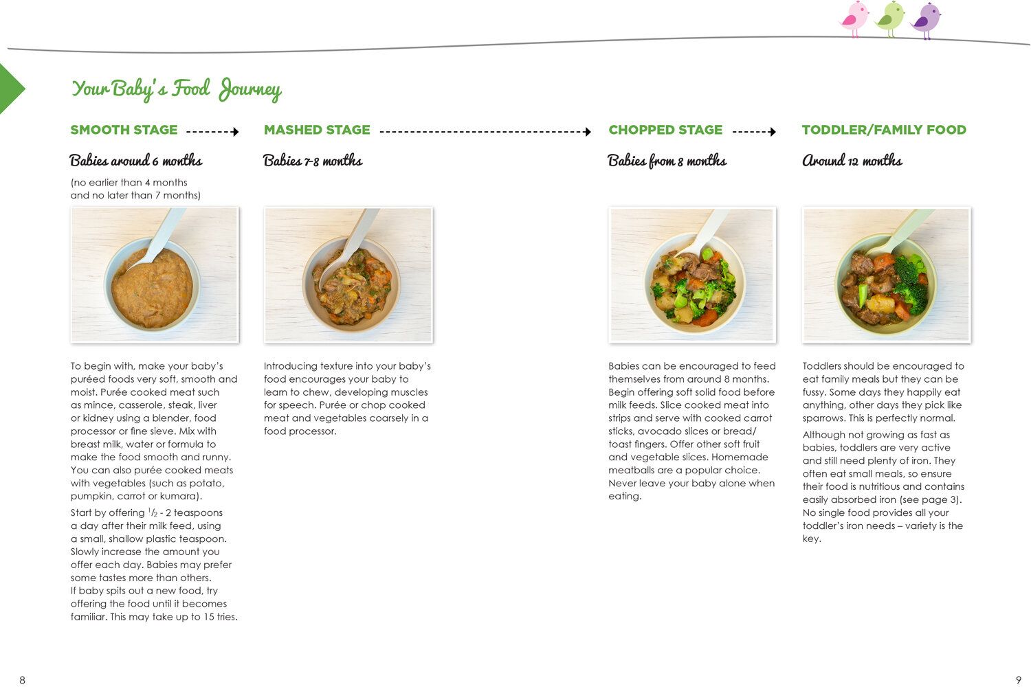 Adapting meals for little tummies