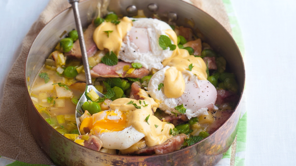Minted Corned Beef, Leek and Broad Bean Hash Recipe | Beef + Lamb New ...