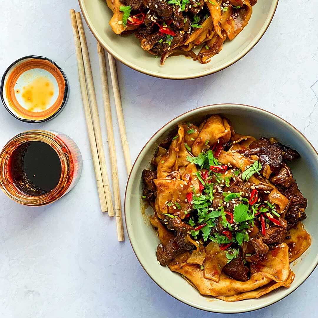 Cumin lamb with homemade noodles Recipe | Beef + Lamb New Zealand