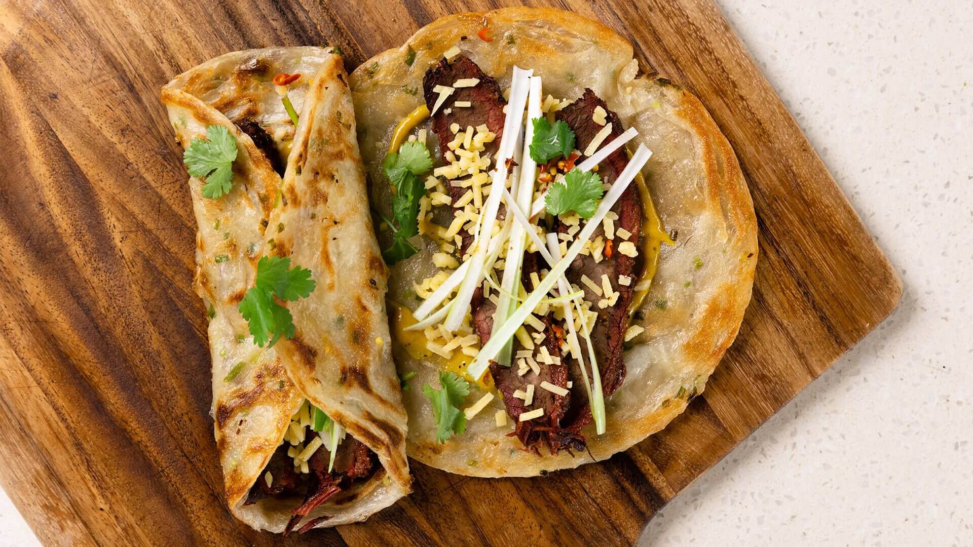 Leftover brisket roti wrap Recipe | Beef + Lamb New Zealand
