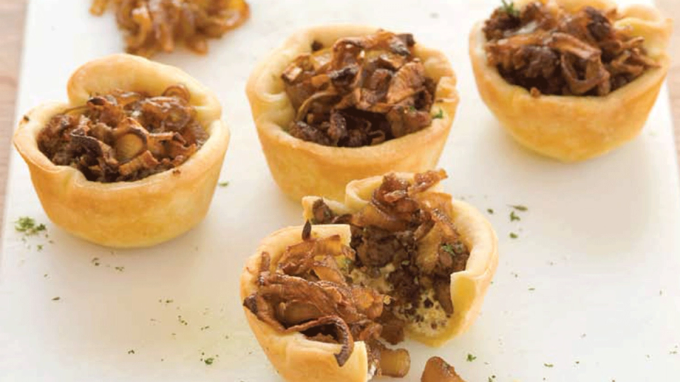 Beef, Goat's Cheese and Onion Tarts Recipe | Beef + Lamb New Zealand