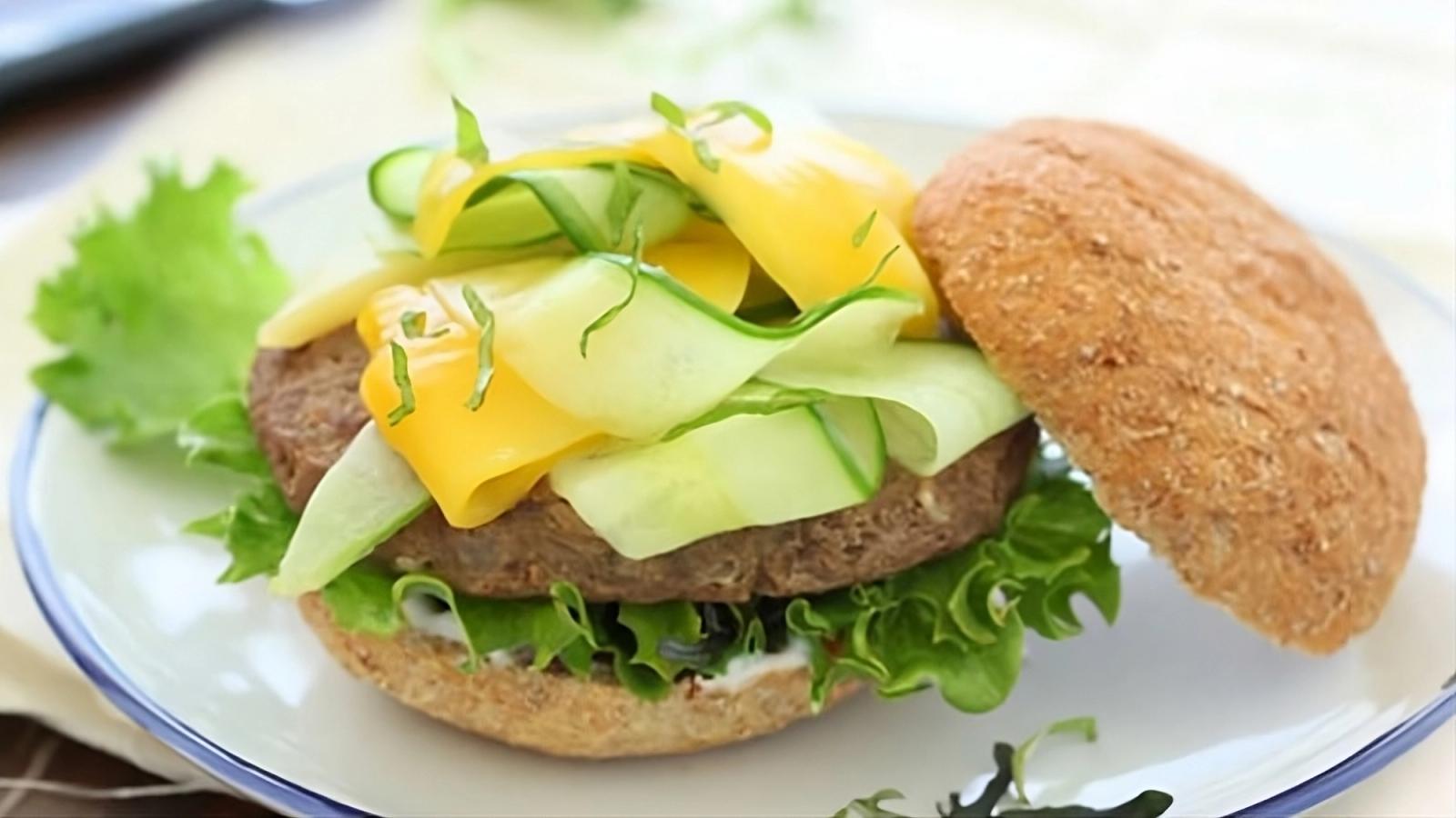 Lite Beef, Mango and Cucumber Ribbon Burger Recipe | Beef + Lamb New ...