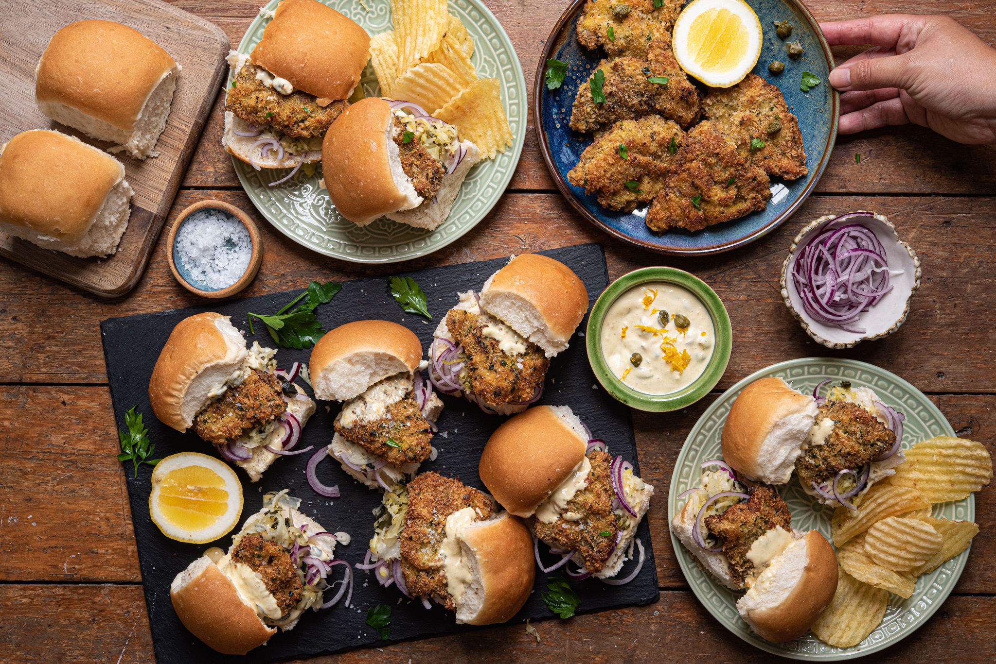 Schnitzel and Sauerkraut Sliders Recipe | Beef + Lamb New Zealand