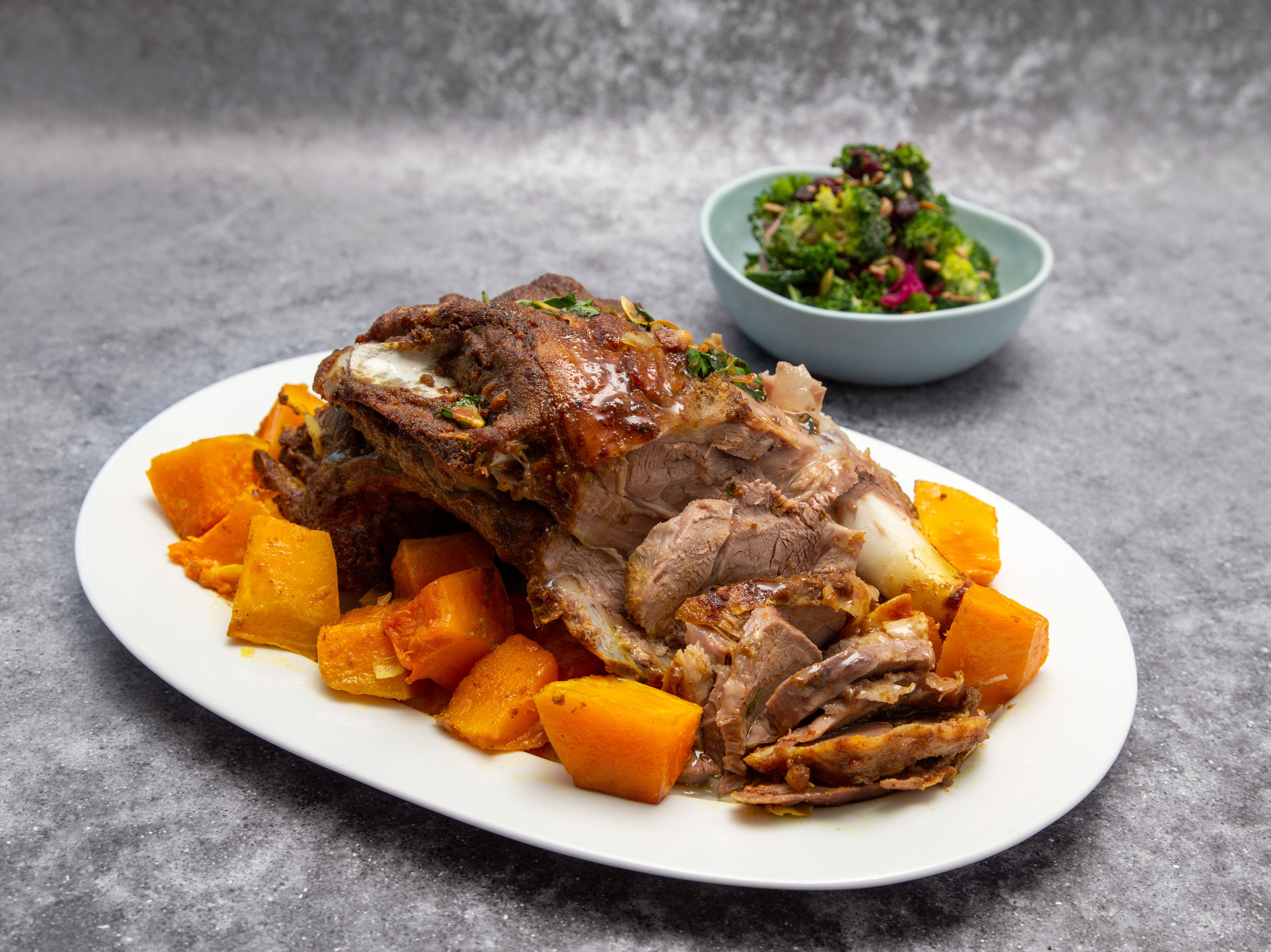 Devilled Lamb with Baked Spiced Pumpkin Recipe | Beef + Lamb New Zealand