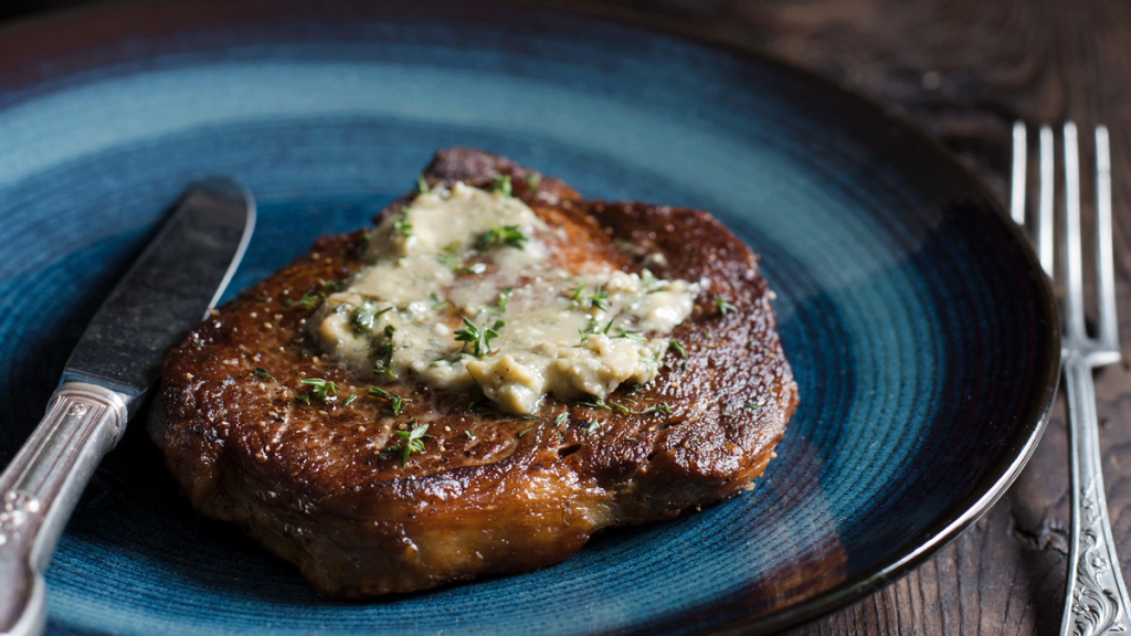 Scotch Fillet Steak with Blue Butter Recipe | Beef + Lamb New Zealand