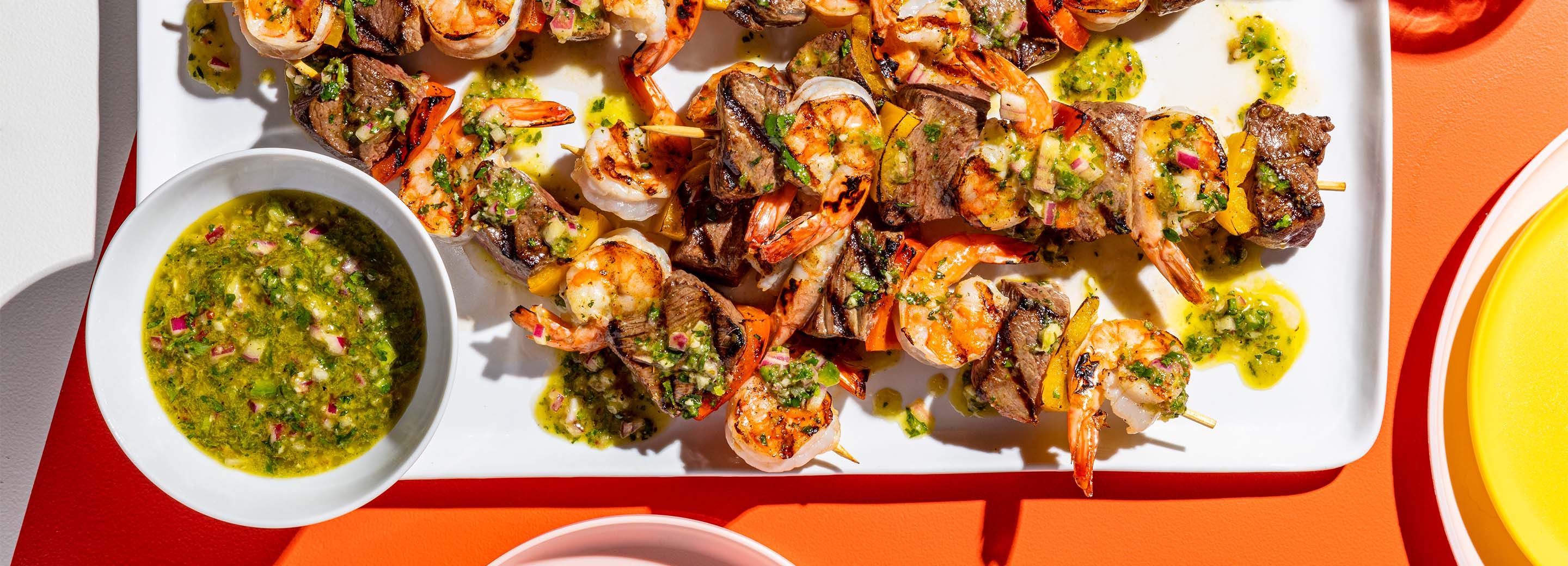 Surf and Turf Kabobs with Chimichurri | Schnucks