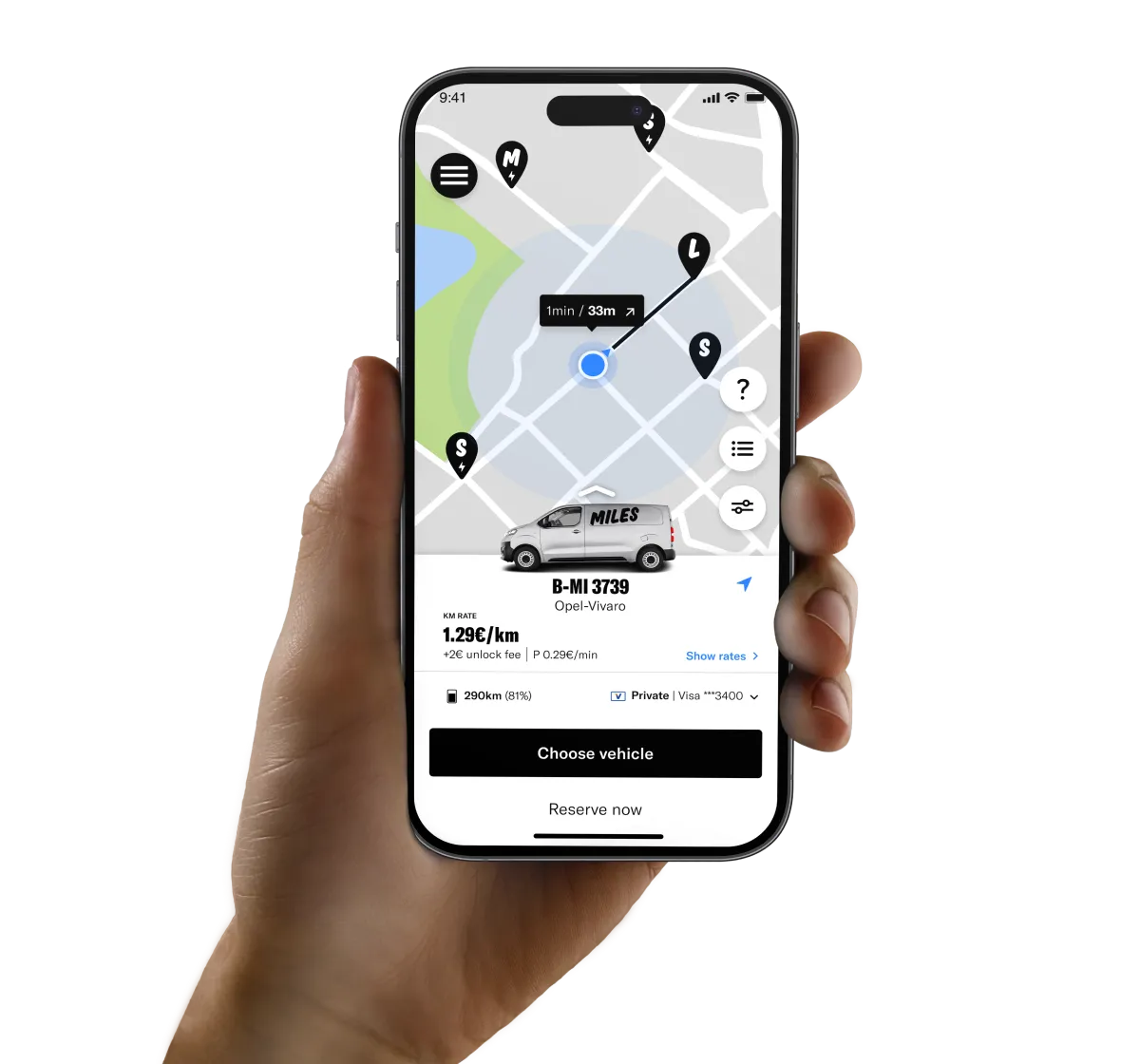 Van sharing – Move big, pay per km | MILES Mobility