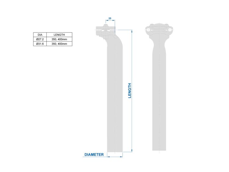 Ritchey Comp Carbon 2-Bolt Bicycle Seatpost