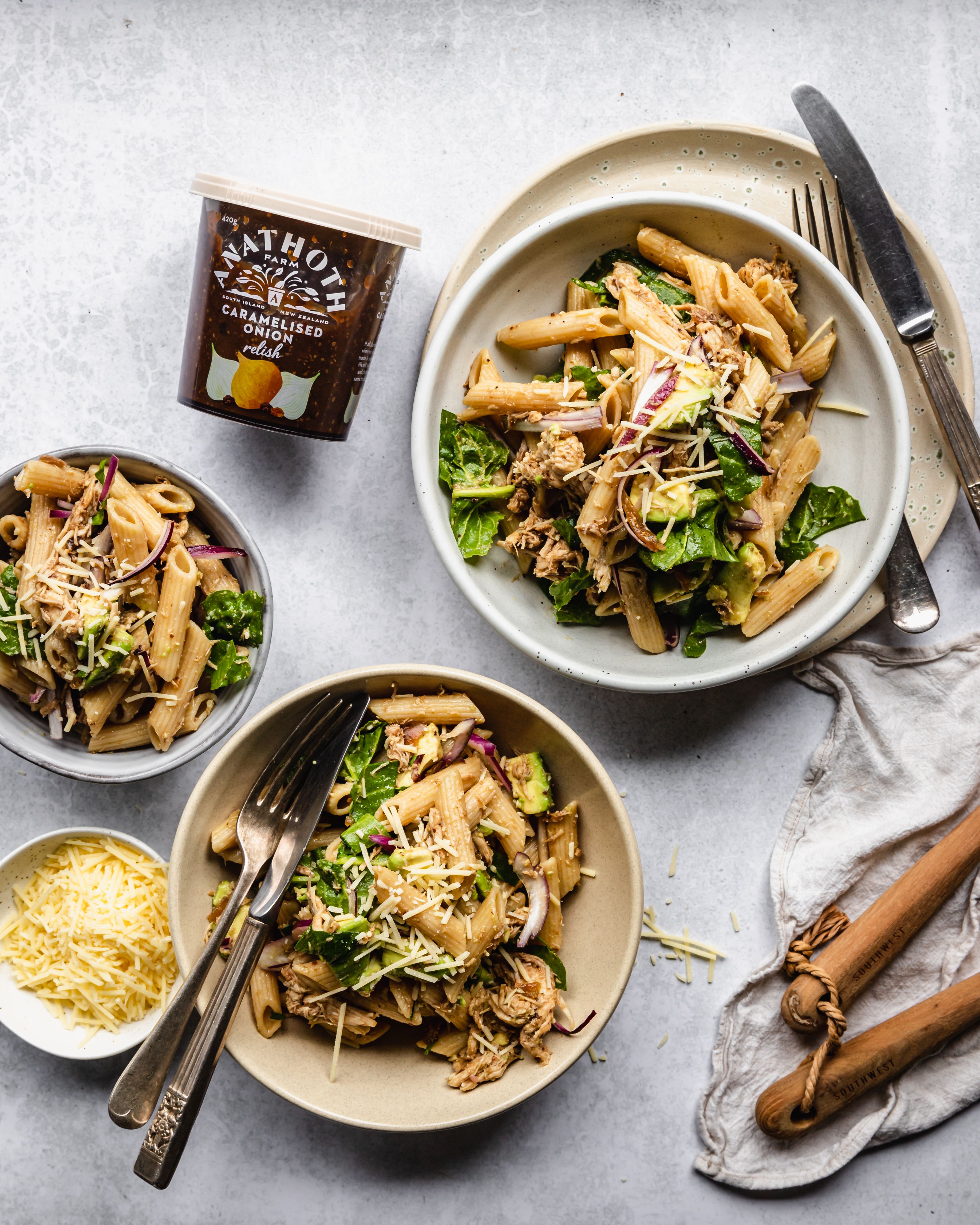 Recipe | Smoked Chicken & Avocado Penne Salad | Anathoth Farm