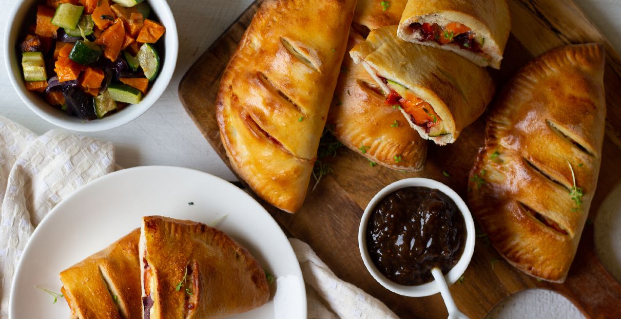 Recipe | Beetroot & Roast Vegetable Calzone | Anathoth Farm
