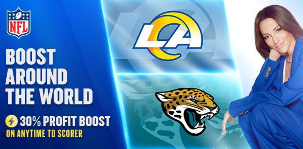 FanDuel NFL Promo Offer: 30% Profit Boost for Rams vs. Jaguars Anytime TD Scorer 10/19/25 ...