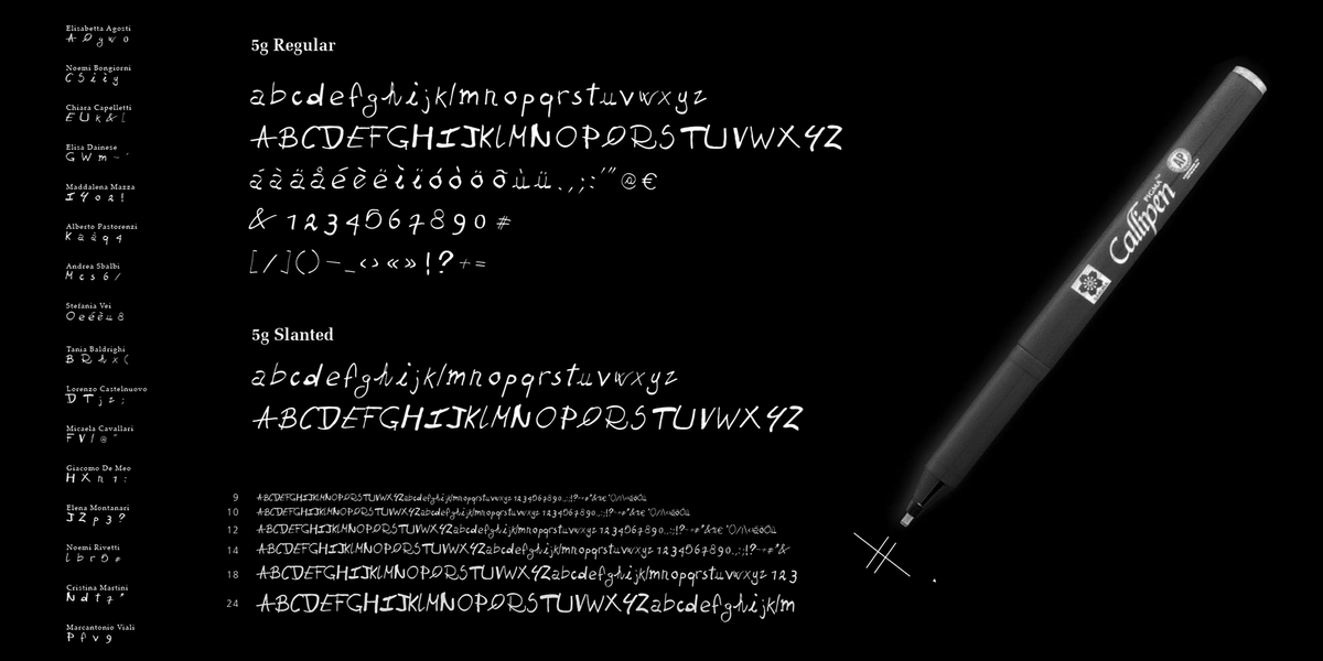 5g Educational Font | Alessandro Segalini