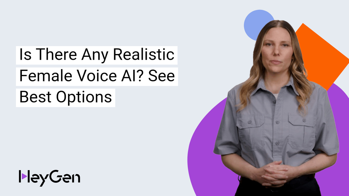 Realistic Female Voice AI Solutions for Creators | HeyGen