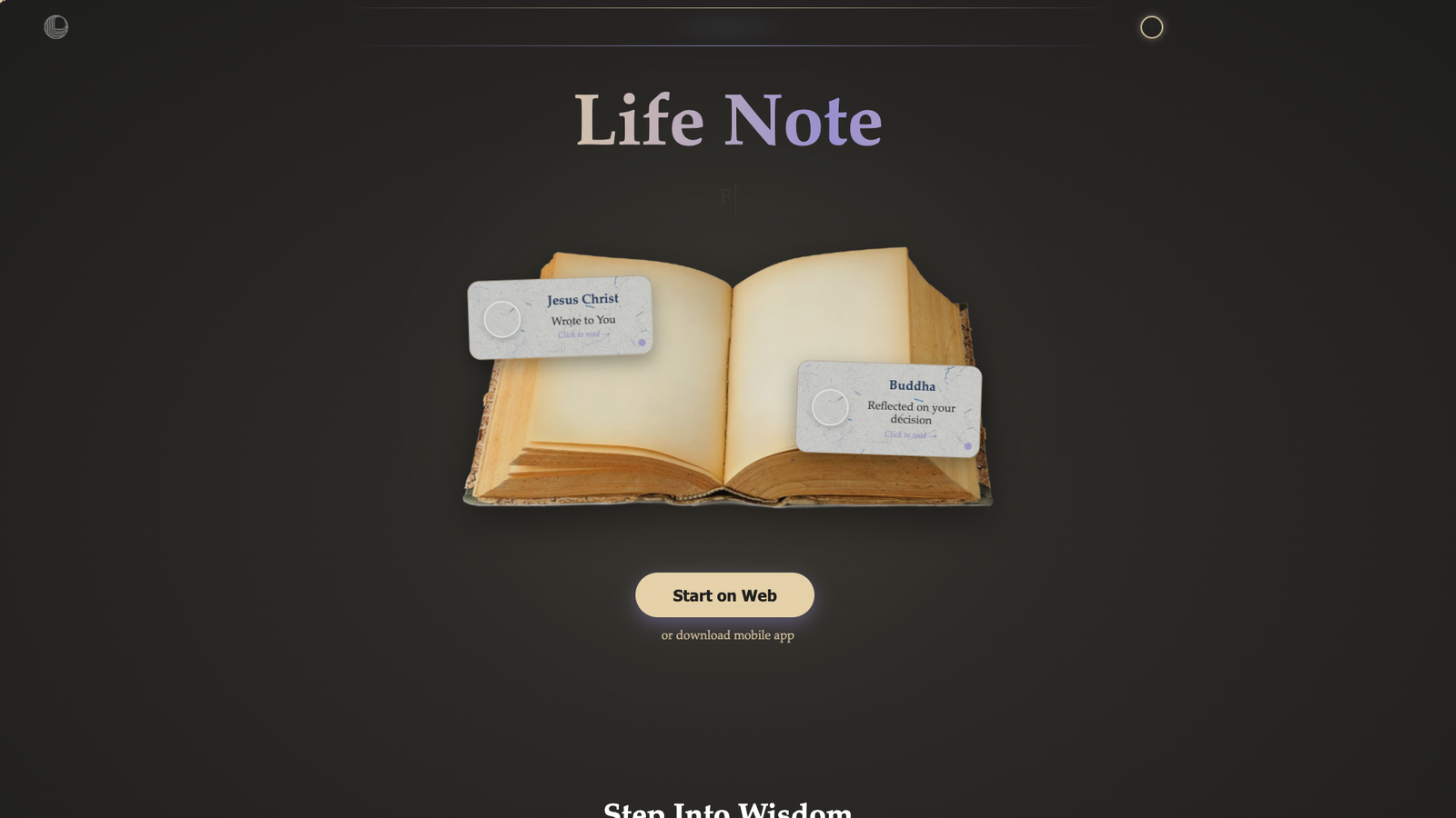 Life Note — AI-дневник с мудростью великих умов