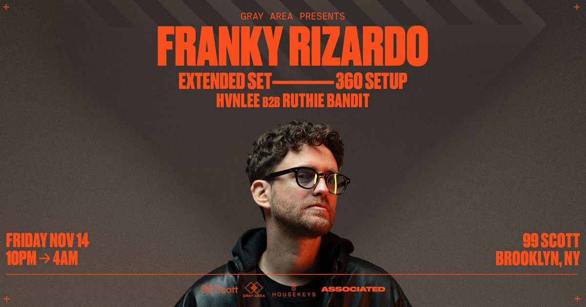 Franky Rizardo Extended 360 Set at 99 Scott | Gray Area