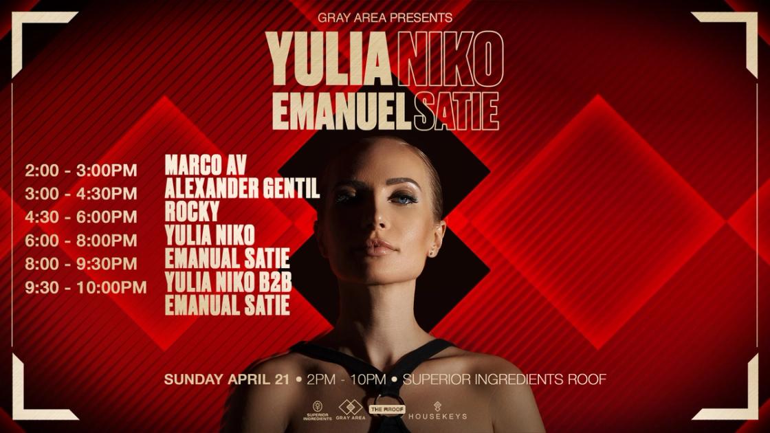 Yulia Niko w. Emanuel Satie & Guests at The... | Gray Area