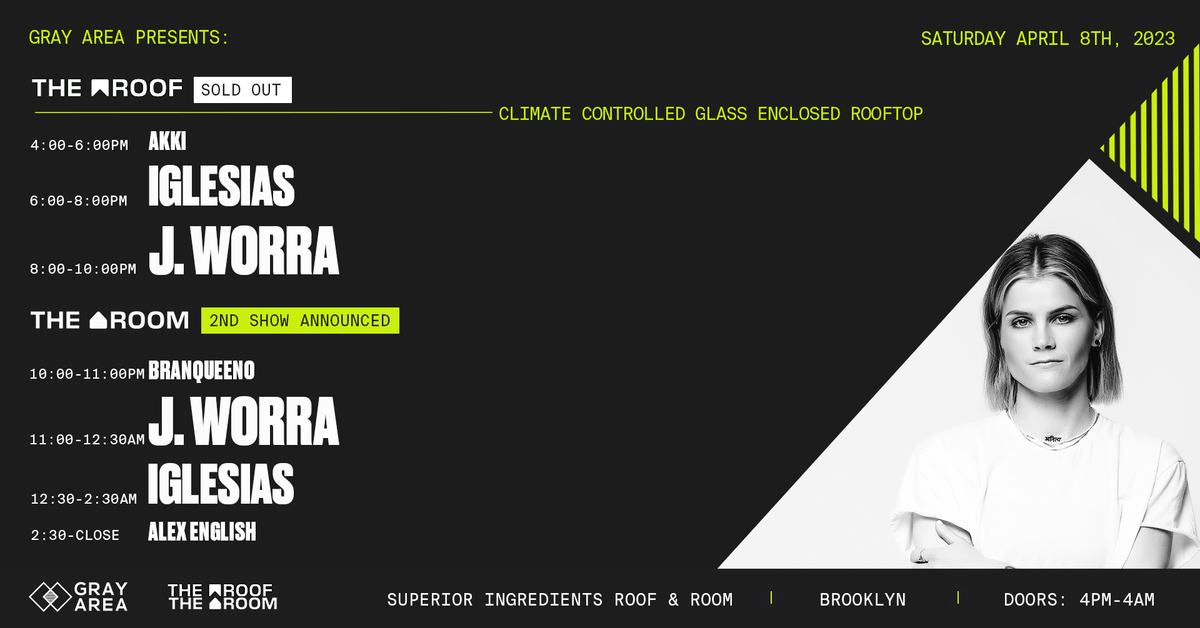 J Worra at The Roof at Superior Ingredients | Gray Area