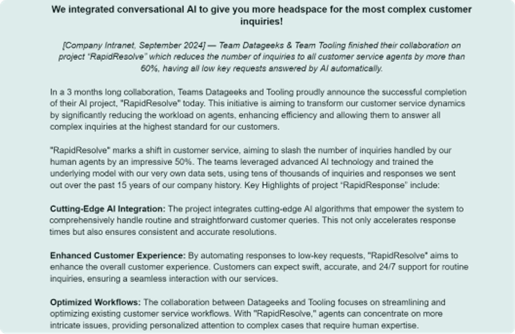 Press Release and FAQ (PRFAQ) Templates and Examples - Reforge