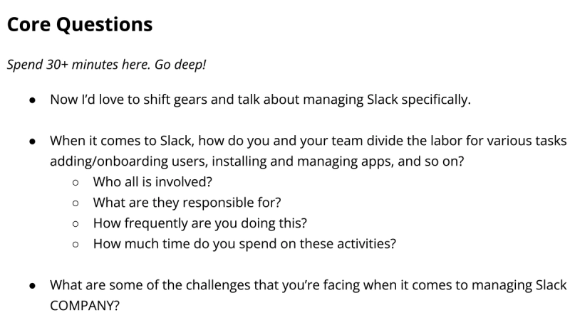User Interview Guide Templates and Examples - Reforge