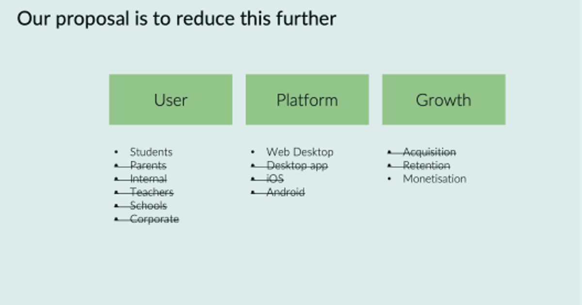 PM priorities at Up Learn