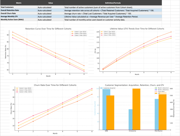 SaaS retention metrics & cohort analysis at Spicom