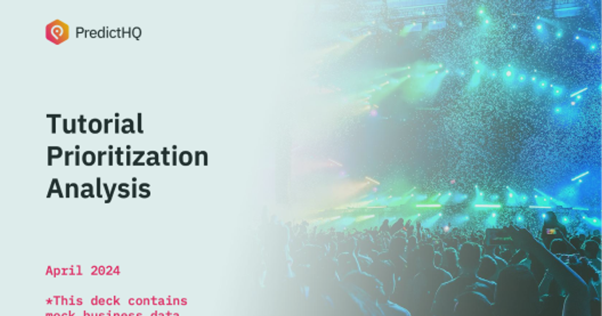 Self-serve tutorial content analysis at PredictHQ