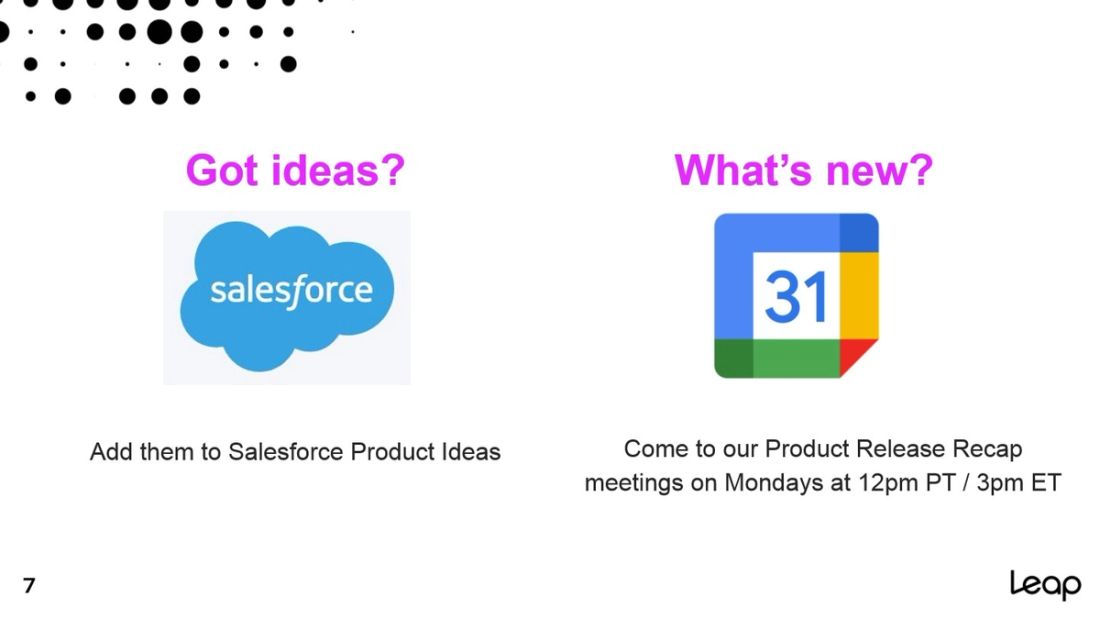All-Hands Product Update Framework at Leap Event Technology