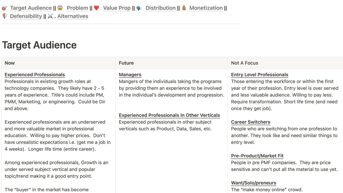 Product Brief Templates and Examples - Reforge