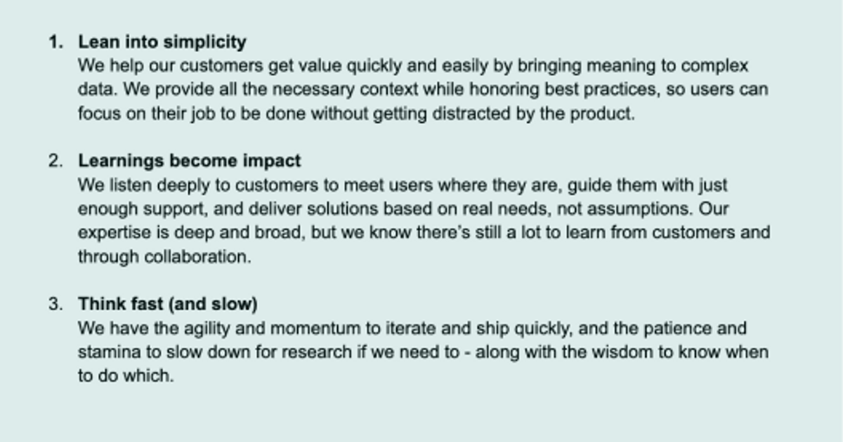 Product Principles at WhoCo