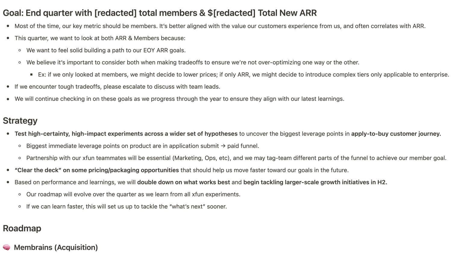 Product Roadmap Templates and Examples - Reforge