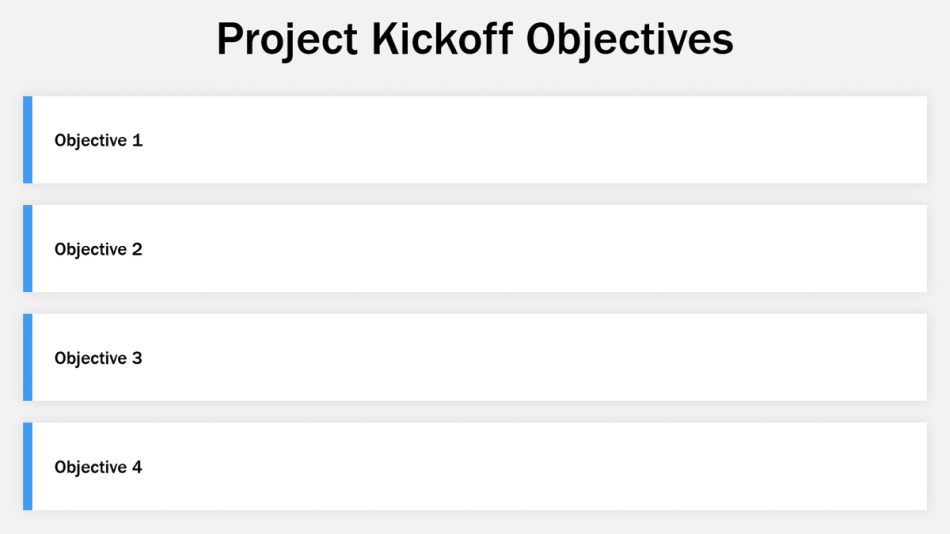 Project kickoff meeting template from Reforge