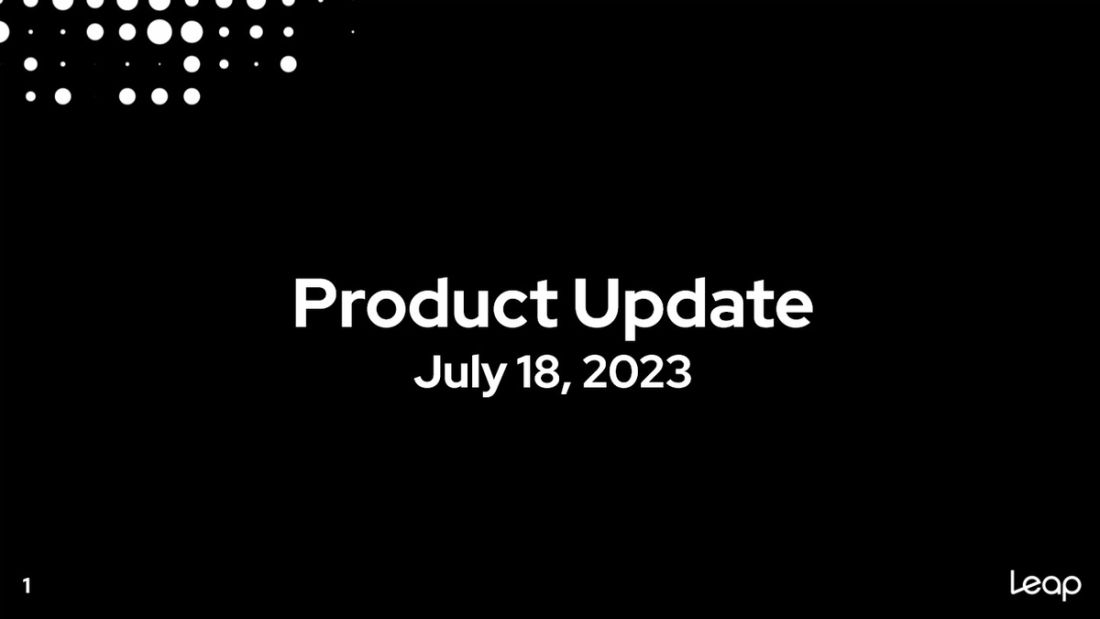 All-Hands Product Update Framework at Leap Event Technology