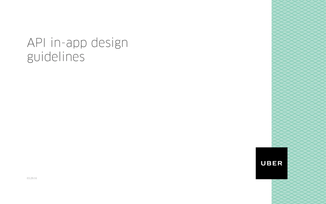 API Design Guidelines at Uber