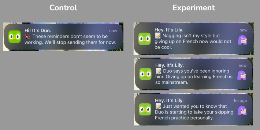 Product Spec for Notifications Experiment at Duolingo