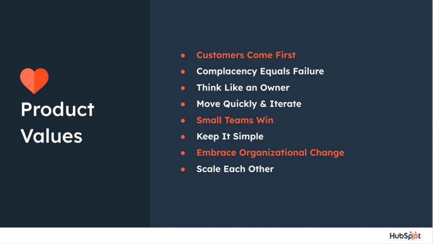 Product Org Structure Presentation at HubSpot