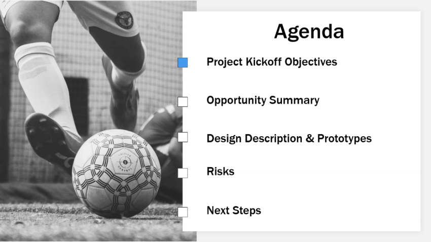 Project kickoff meeting template from Reforge