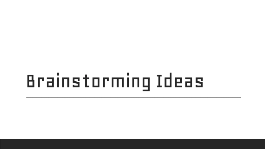 Brainstorming framework by Sirisha Dinavahi